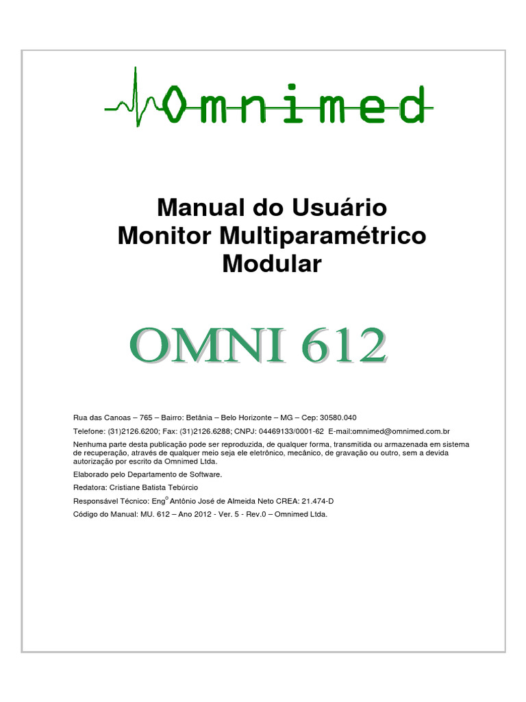 00 - Manual Do Usuário Omni 612 | PDF
