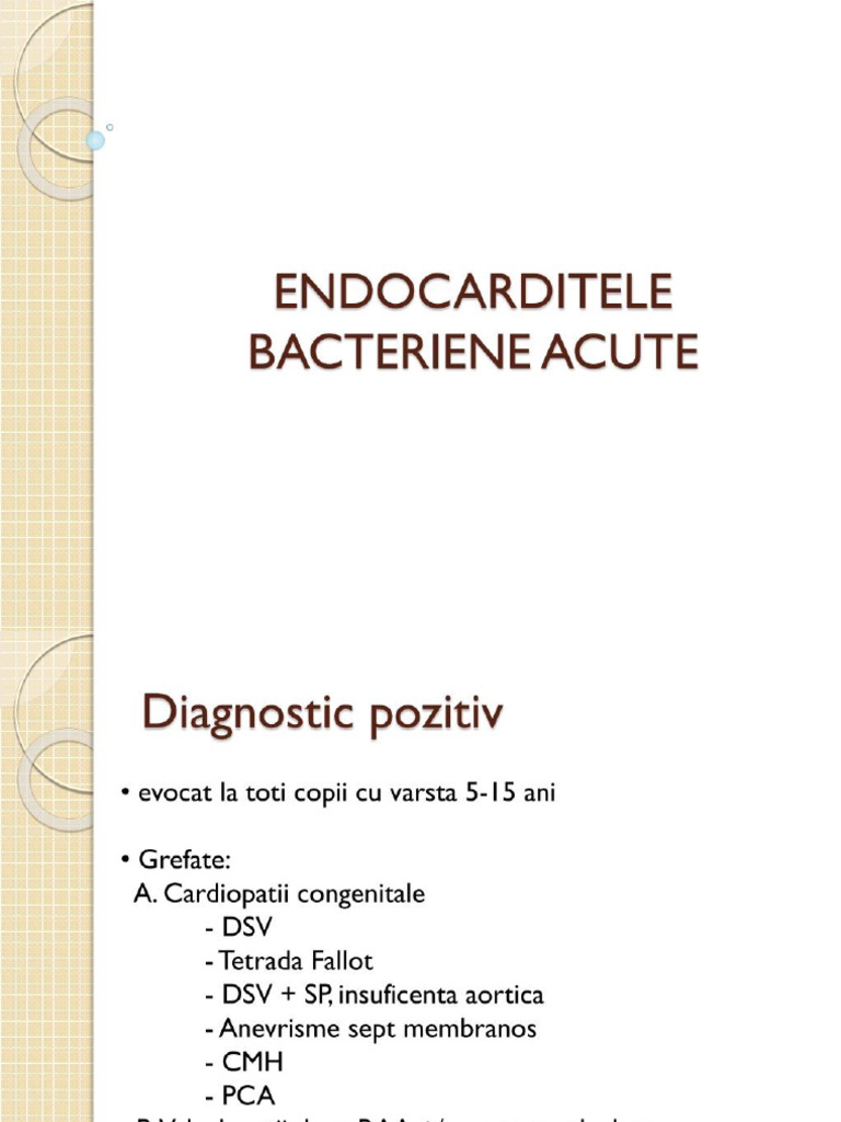 Endocarditele Bacteriene | PDF