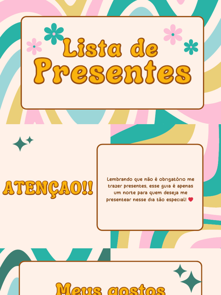 Orange Groovy Retro Daily Agenda Presentation | PDF