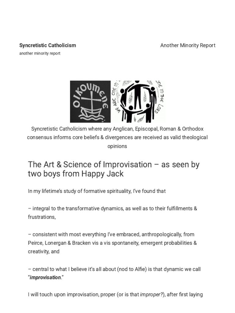 The Art & Science of Improvisation - As Seen by Two Boys From Happy ...