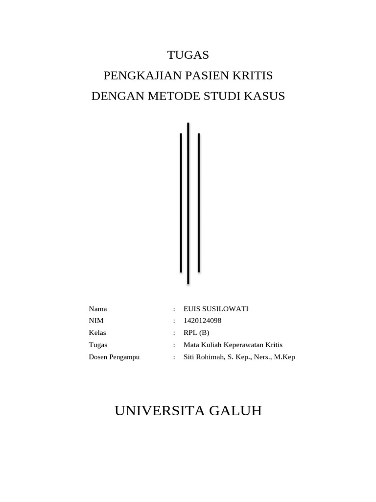 Tugas Kep. Kritis - MGG 2 - Euis Susilowati | PDF