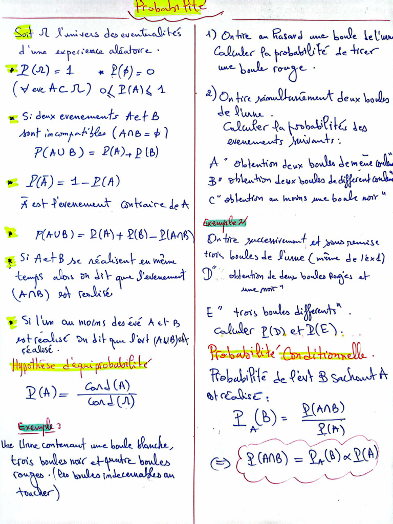 Résumé Proba | PDF