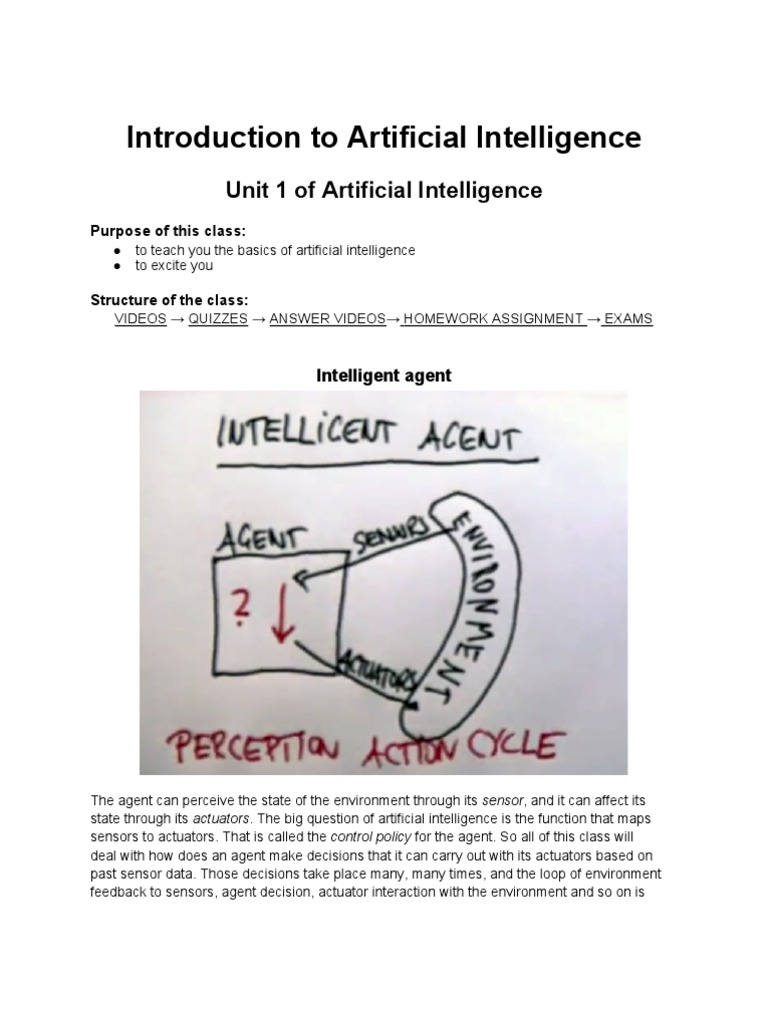 Introduction To Artificial Intelligence | PDF | Determinism | Artificial Intelligence