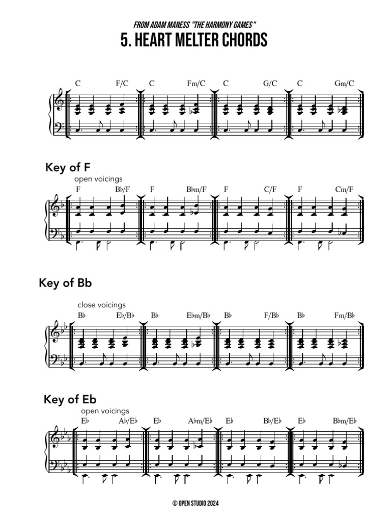 5 Heart Melter Chords The Harmony Games | PDF | Elements Of Music | Harmony