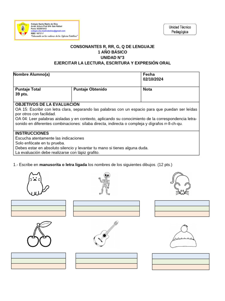 Consonantes 3 | PDF