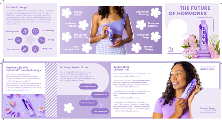 Hers For Women - Accordion Pamphlet | PDF | Menopause | Wellness