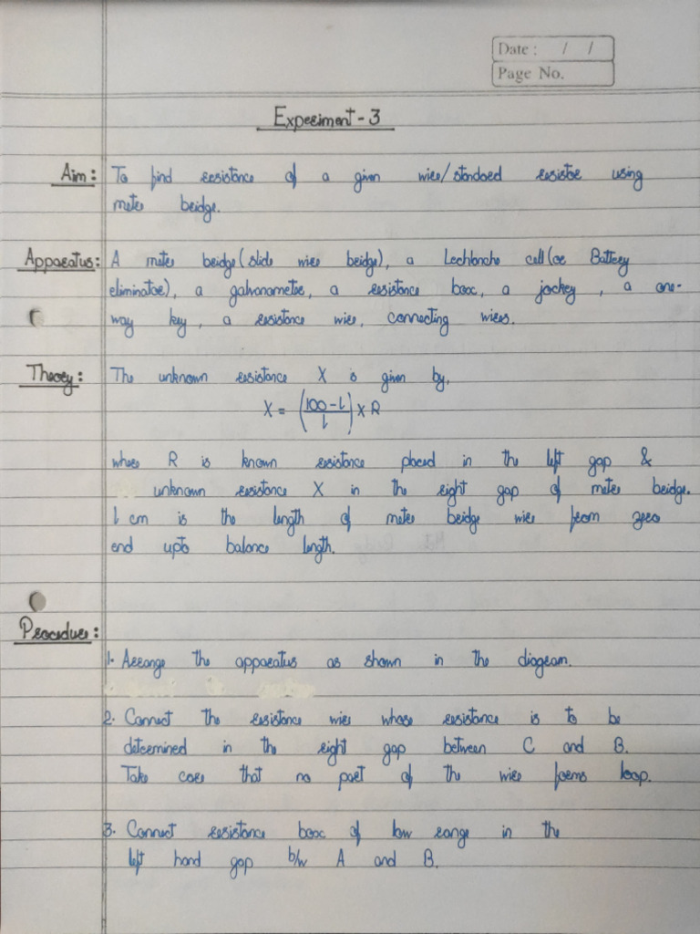 Physics Experiment-3 MB-1 (Class 12) | PDF
