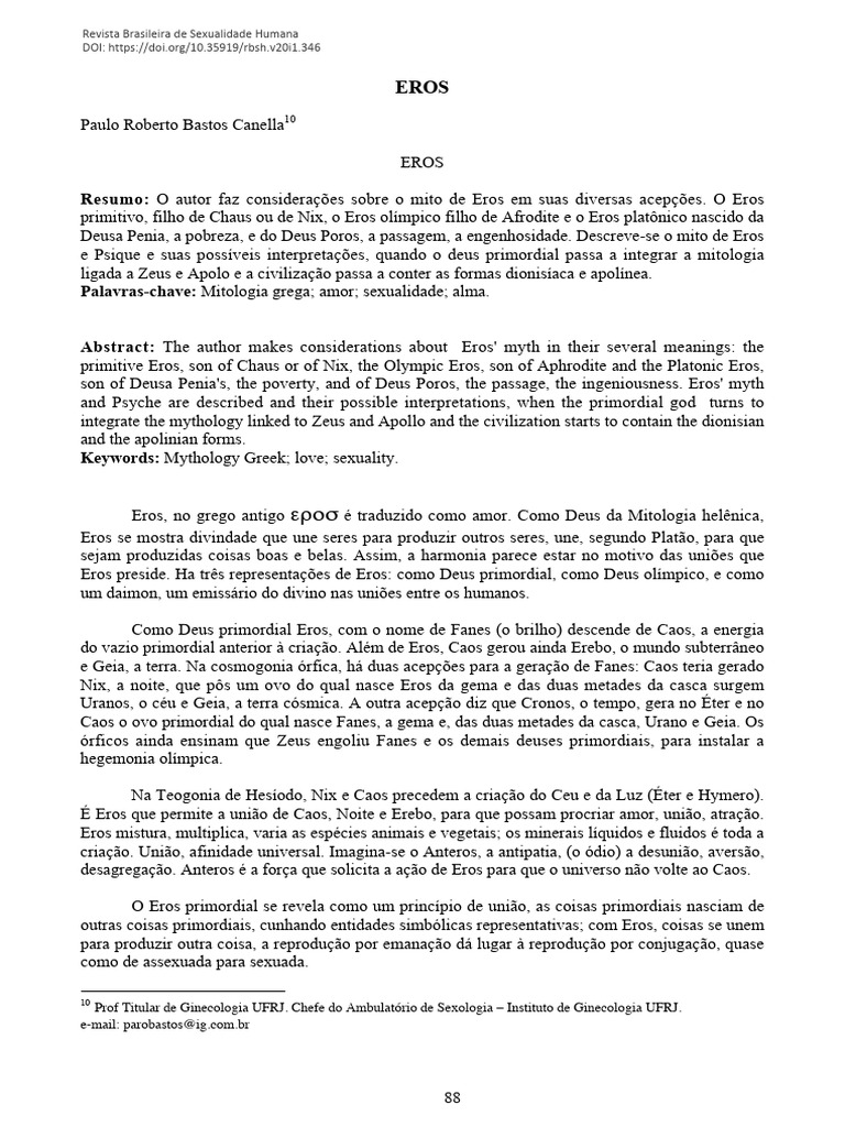 EROS (Paulo Roberto Bastos Canella) | PDF