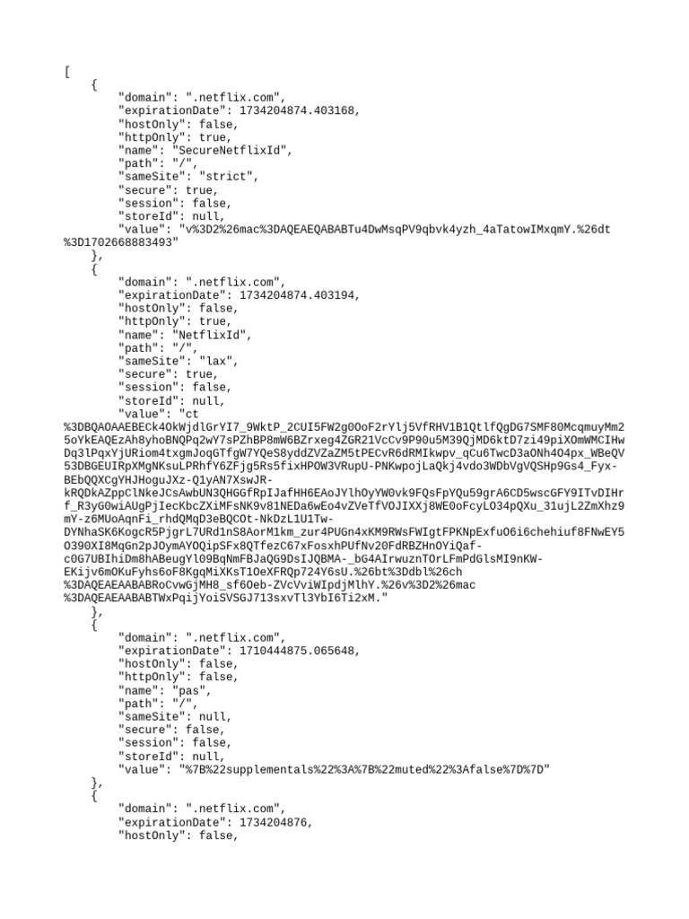 Netflix Cookies | PDF | Sql | Computers