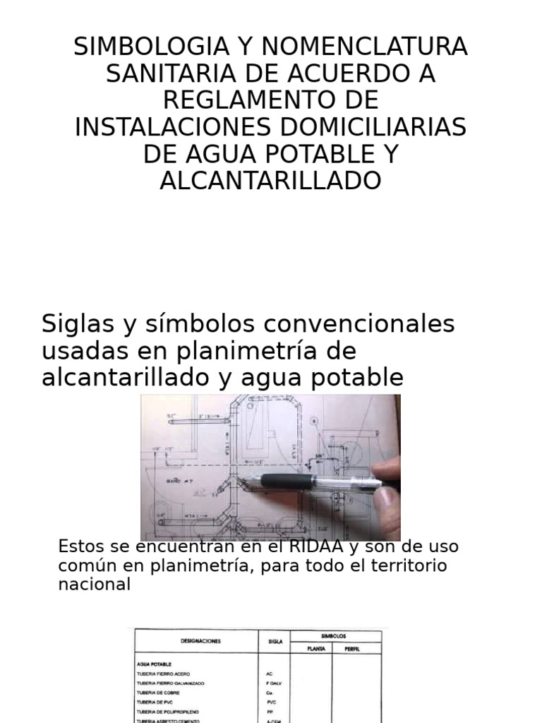 Clase 3 Simbologia y Nomenclatura Sanitaria de Acuerdo Ridaa | PDF