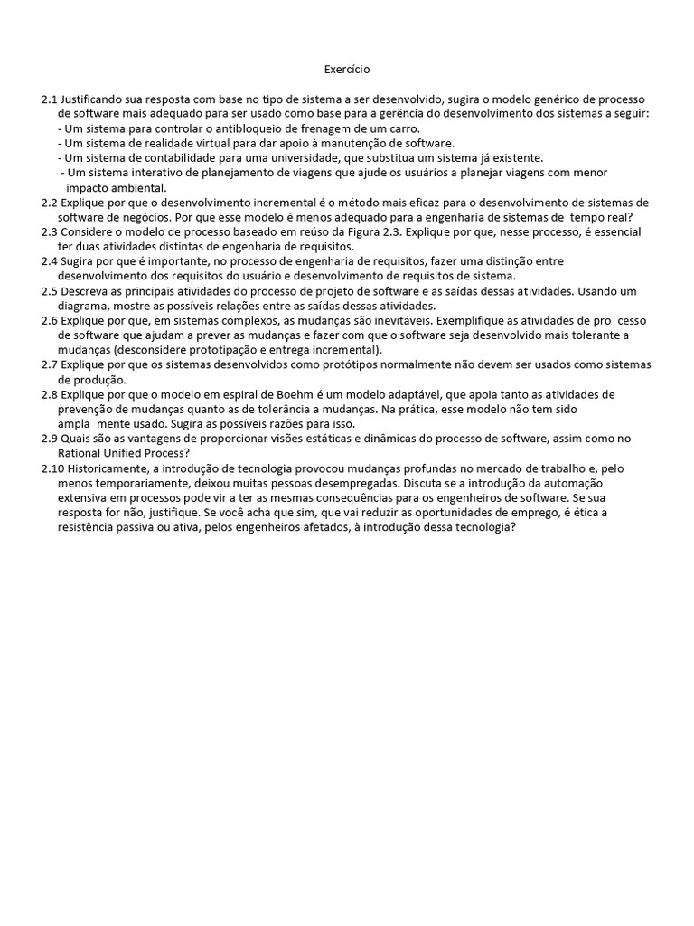 Aula02 Exercicio | PDF