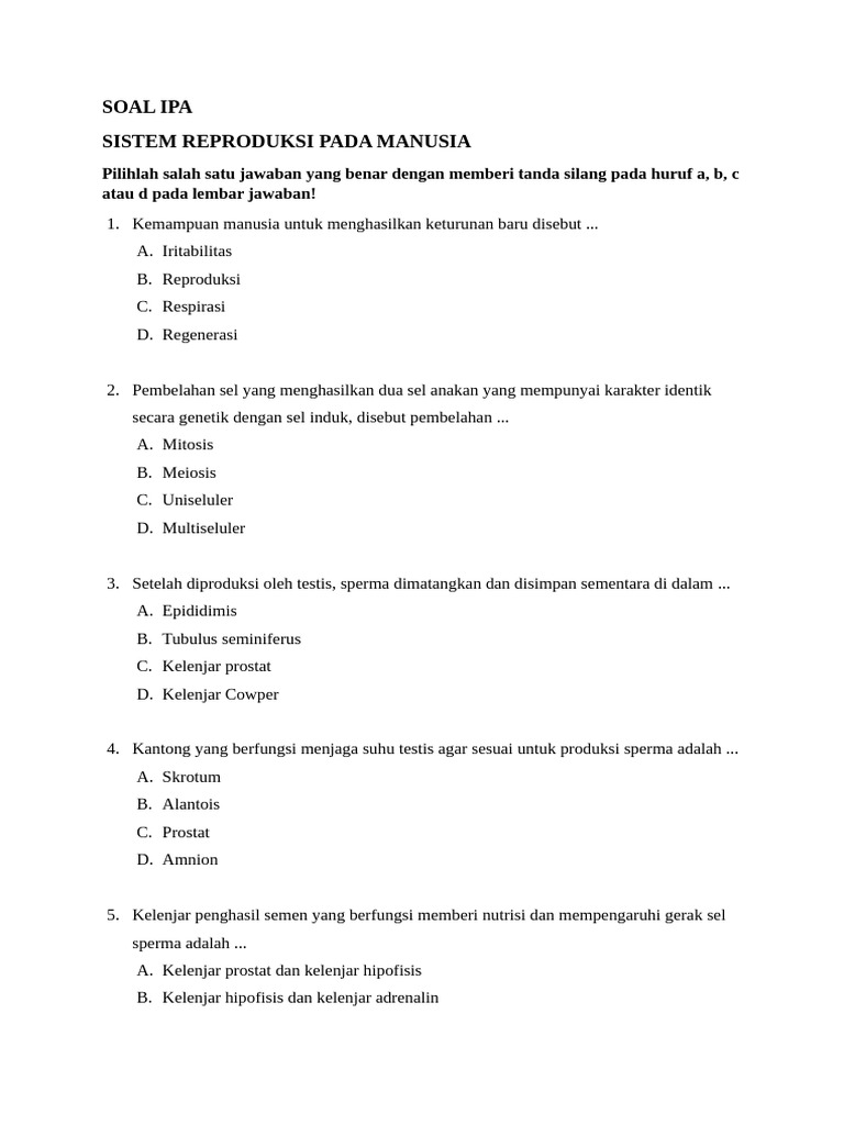 Soal IPA Bab 1 Kelas 9 | PDF