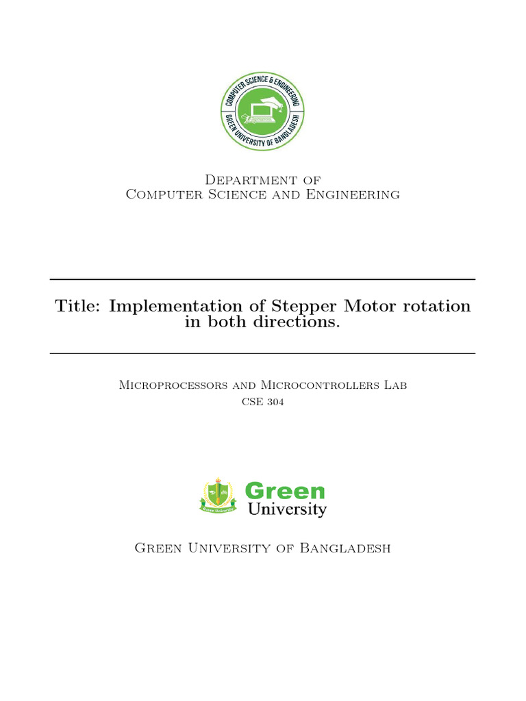 Green University Manual 10 | PDF