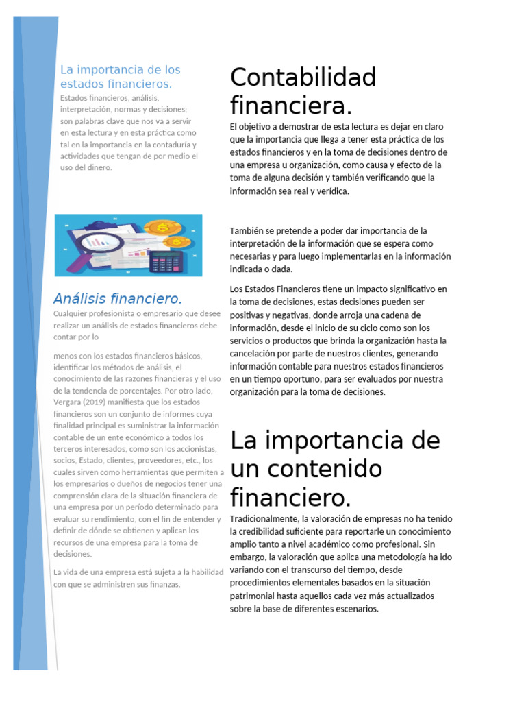 Contabilidad Financiera | PDF