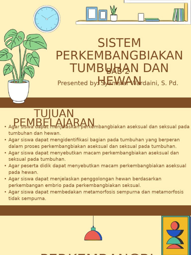Bab 2 Sistem Perkembangbiakan Tumbuhan Dan Hewan Kelas 9 | PDF