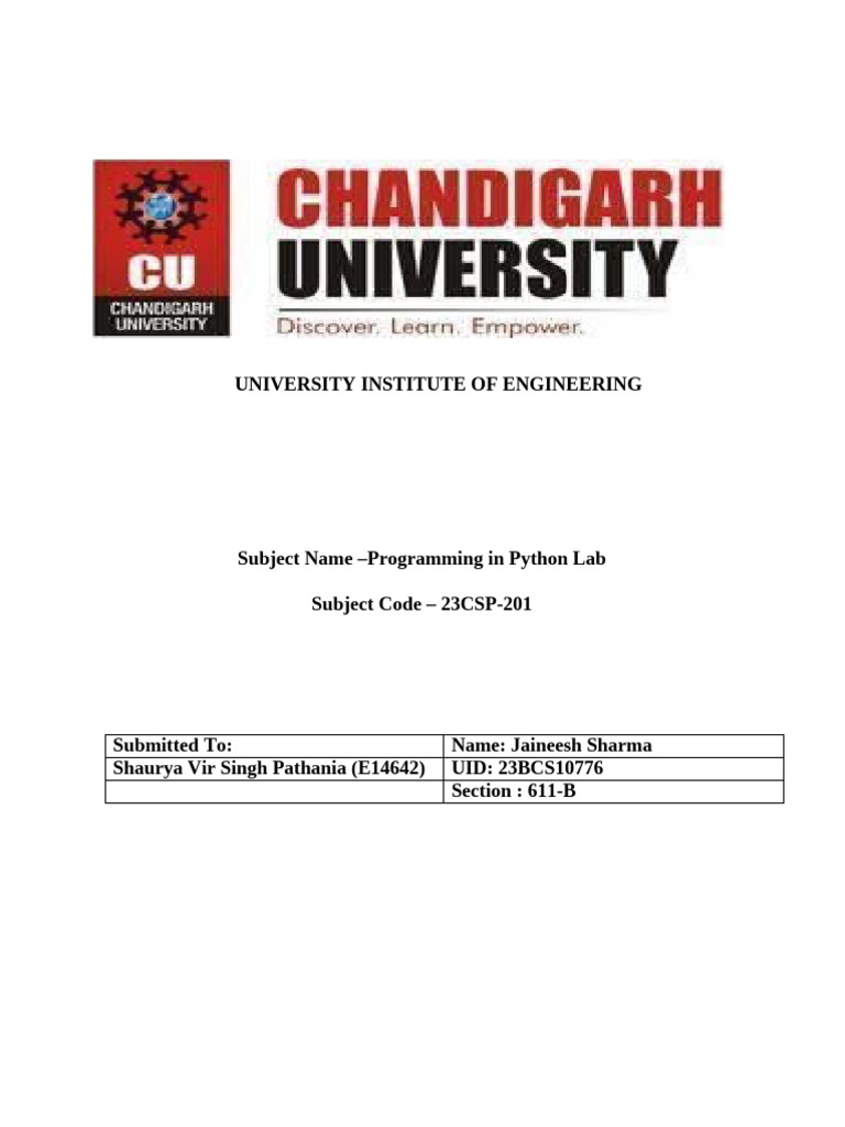 Python 1 | PDF