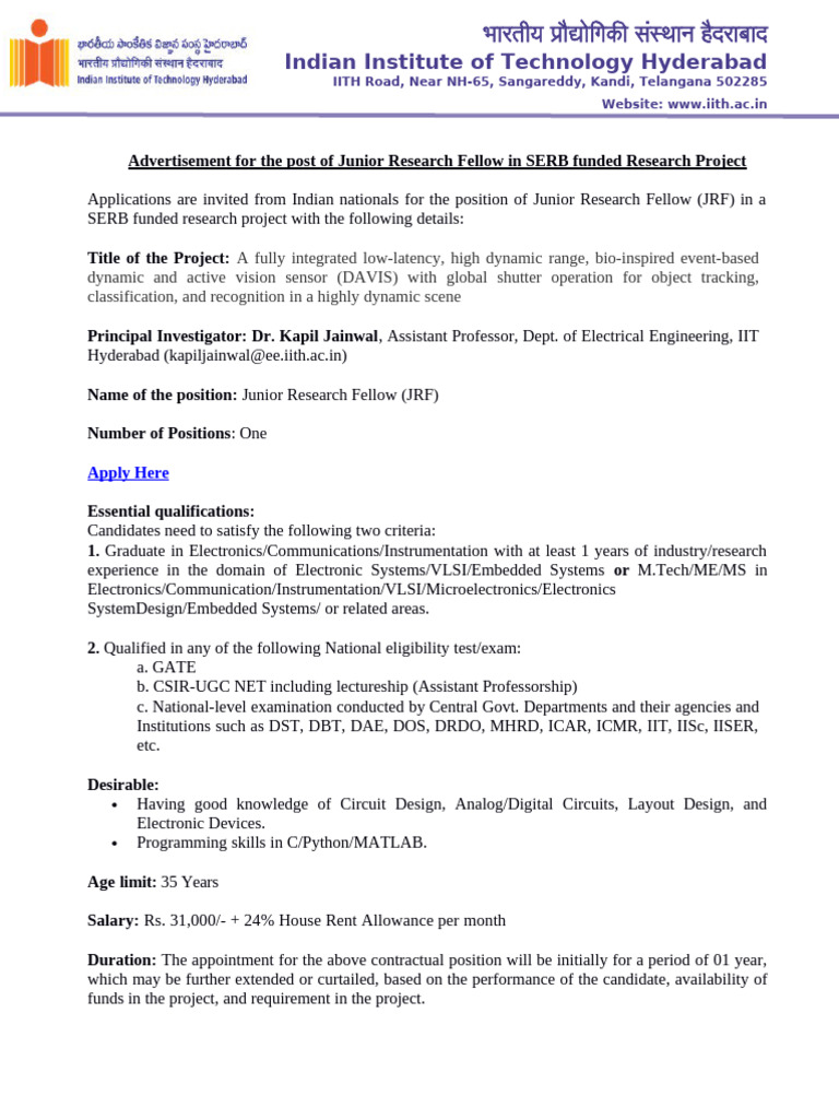 JRF_Advertisement_Hyd_Rolling | PDF