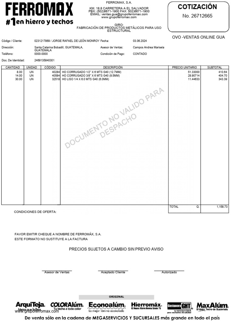 Jorge Rafael de León Monroy - +502 4142 1758 | PDF