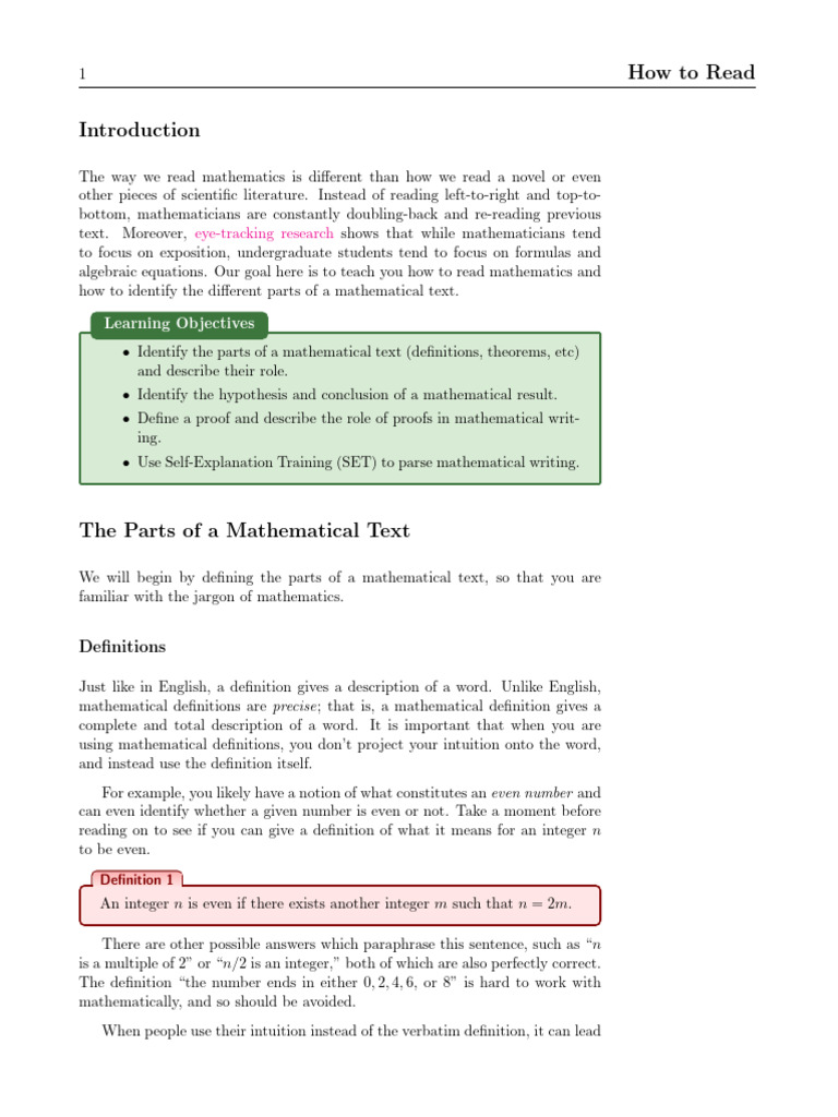 01 How To Read | PDF
