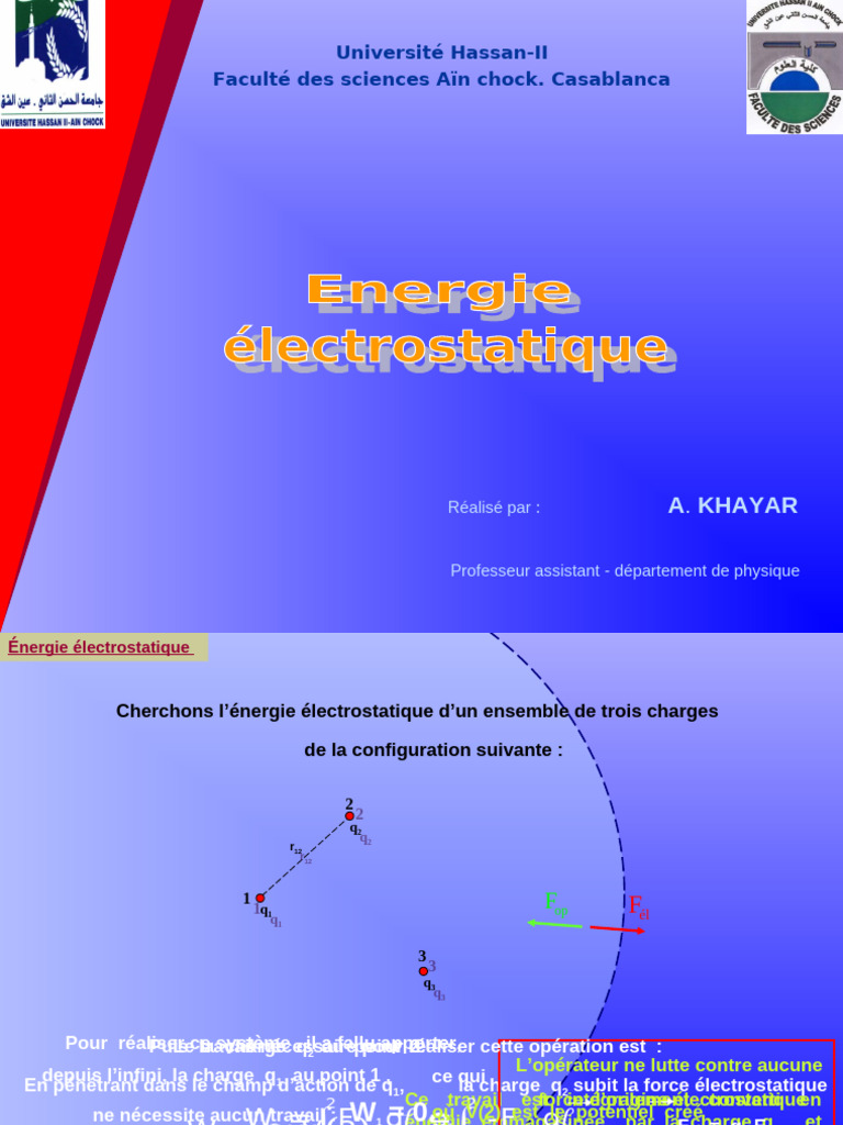 Energie Electrostatique | PDF