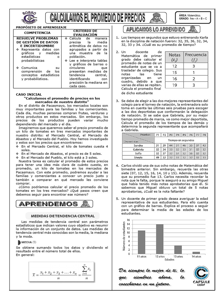 t20 - Calculamos El Promedio de Precios | PDF