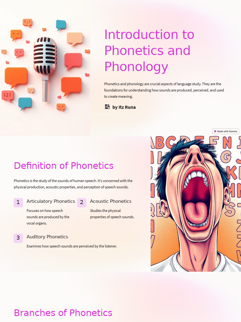 Introduction To Phonetics and Phonology | PDF
