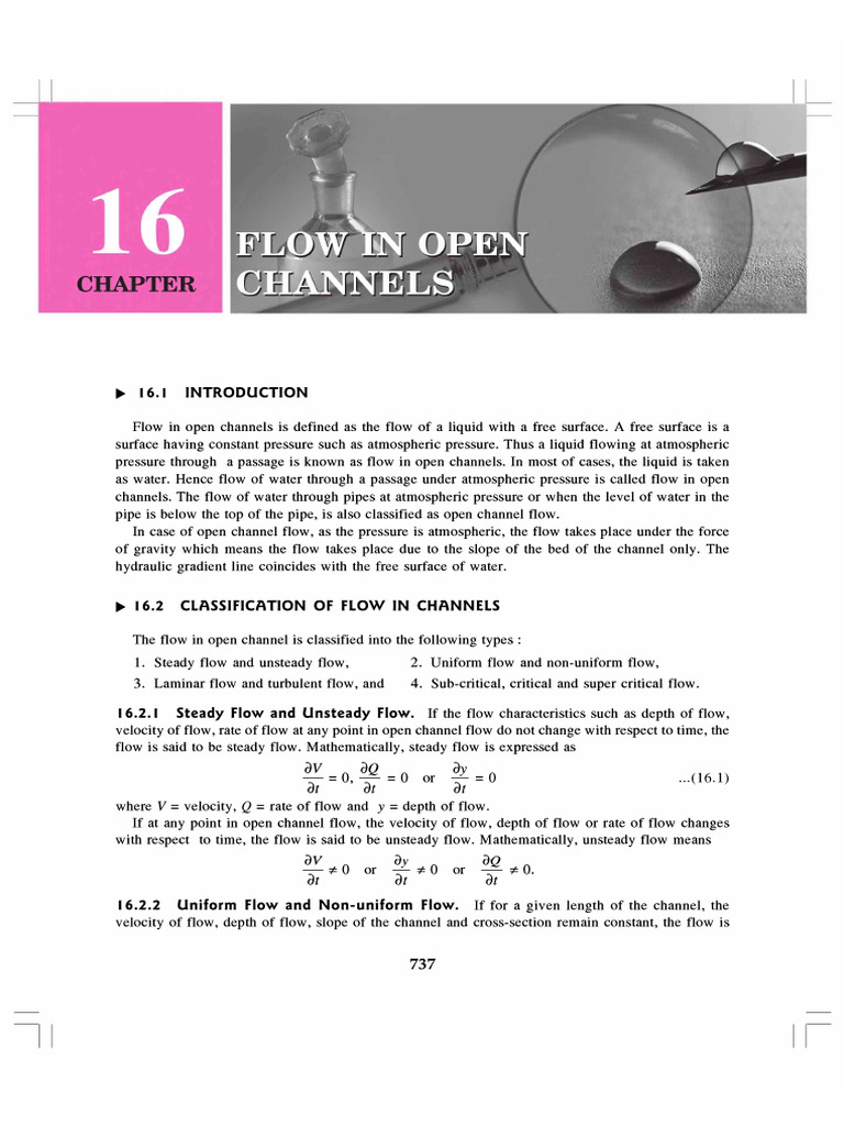 Flow in Open Channel | PDF