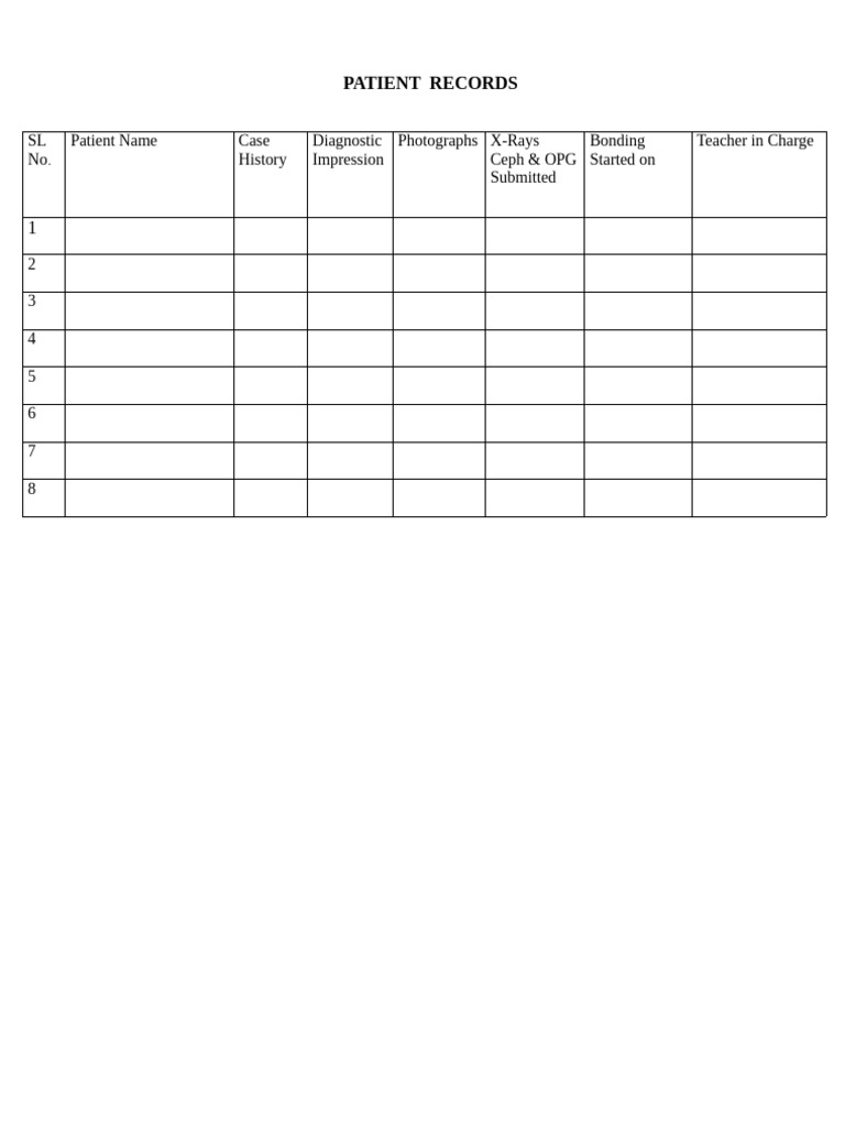 Patient Records | PDF