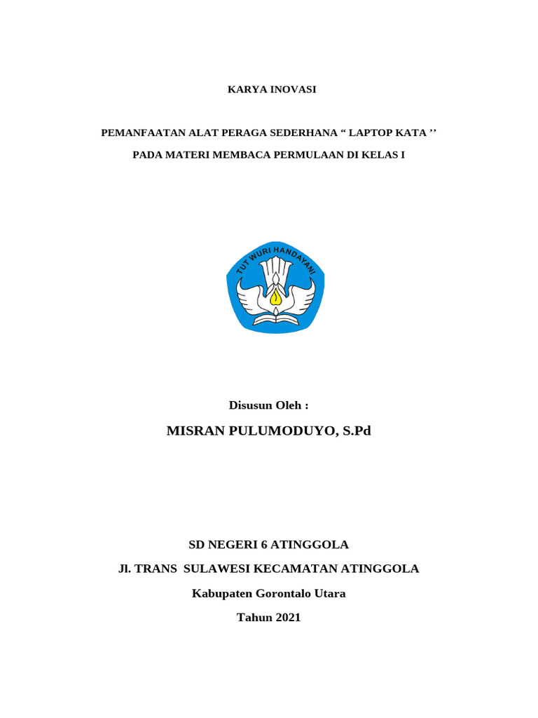 Karya Inovasi Misran Pulumoduyo | PDF