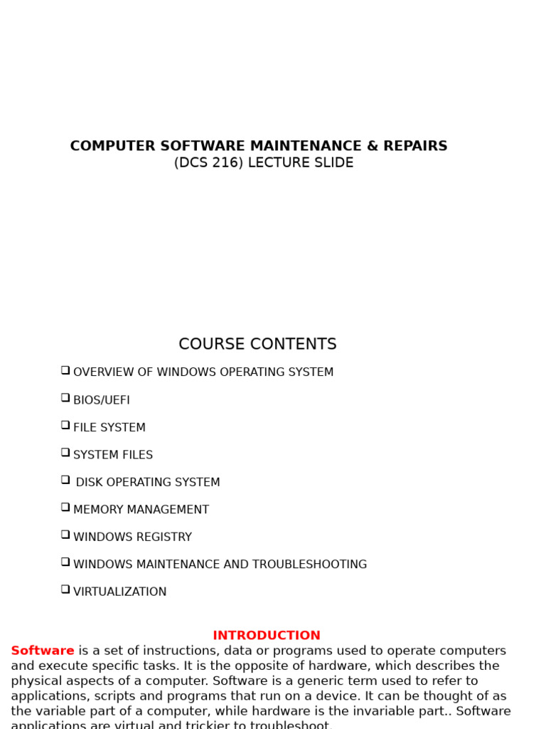 DCS216 Compiled Note-1 | PDF