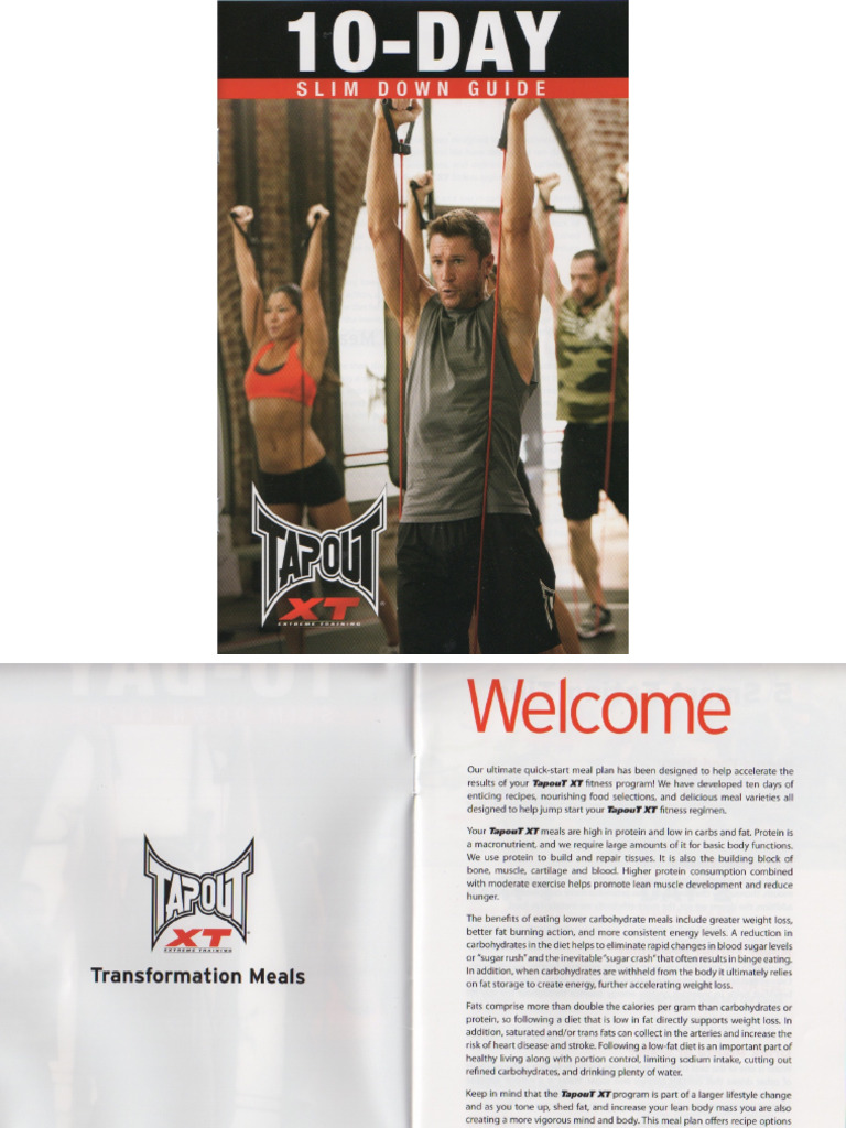 Tapout XT - 10 Day Slim Down Guide | PDF