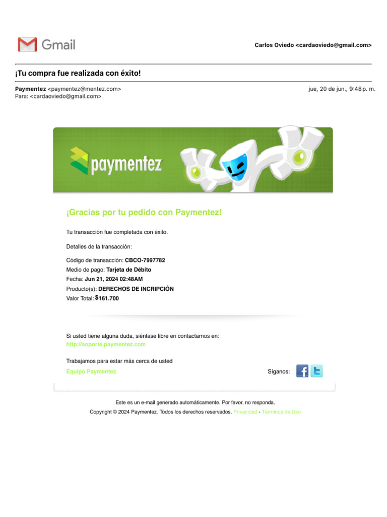 ¡Tu Compra Fue Realizada Con Éxito! | PDF