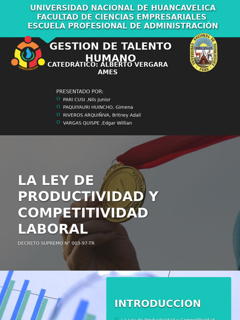La Ley de Productividad y Competitividad Laboral - 083938 | PDF