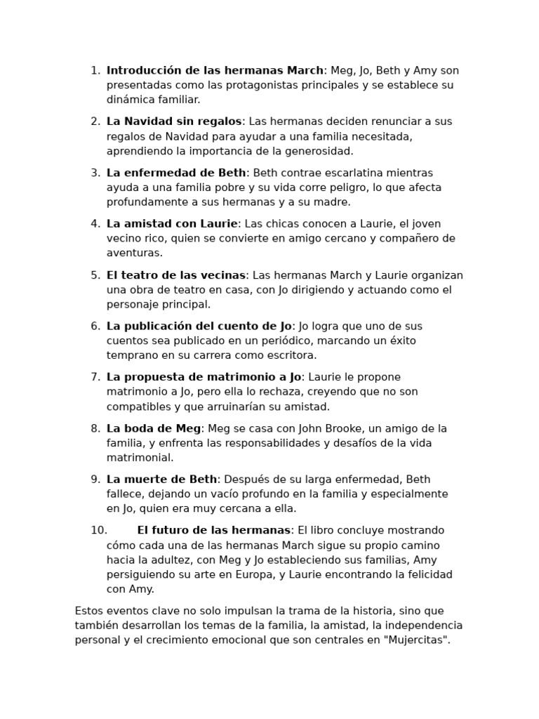 Resumen Mujercitas Pdf