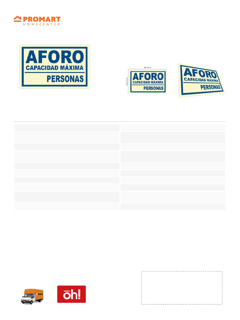 Señal de Aforo | PDF