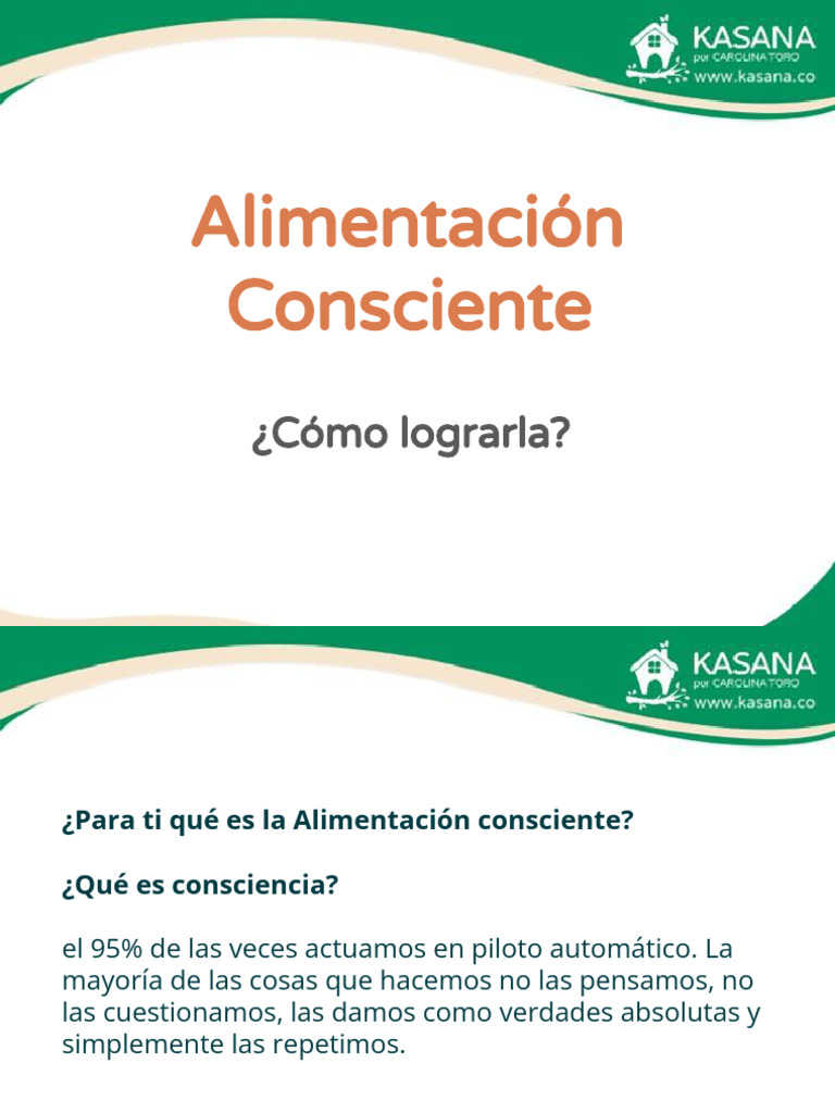 Guía para una Alimentación Consciente | PDF | Digestión | Alimentos