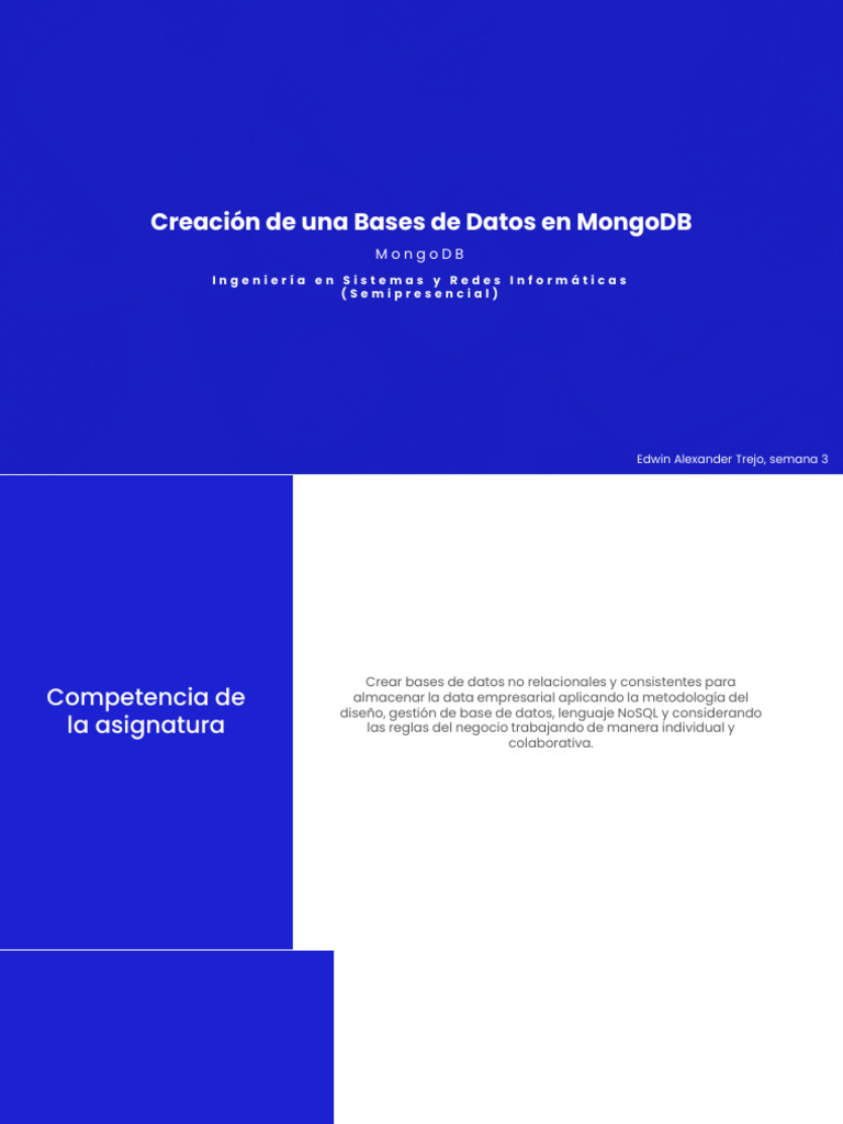 03 - Creación de Una Base de Datos NoSQL en MongoDB | PDF