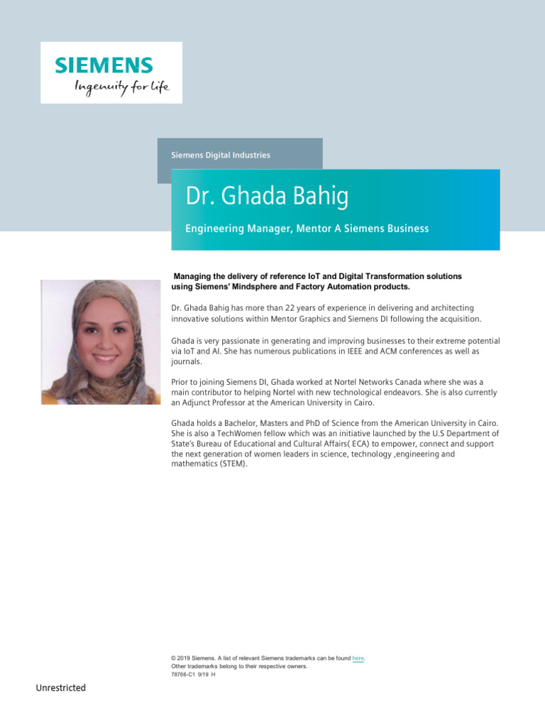 Ghada Bahig-Bio | PDF