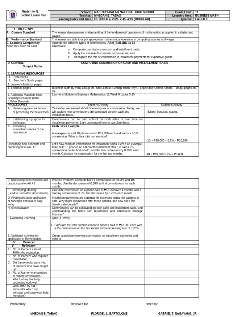 Busmath - q2d2 Week 9 | PDF