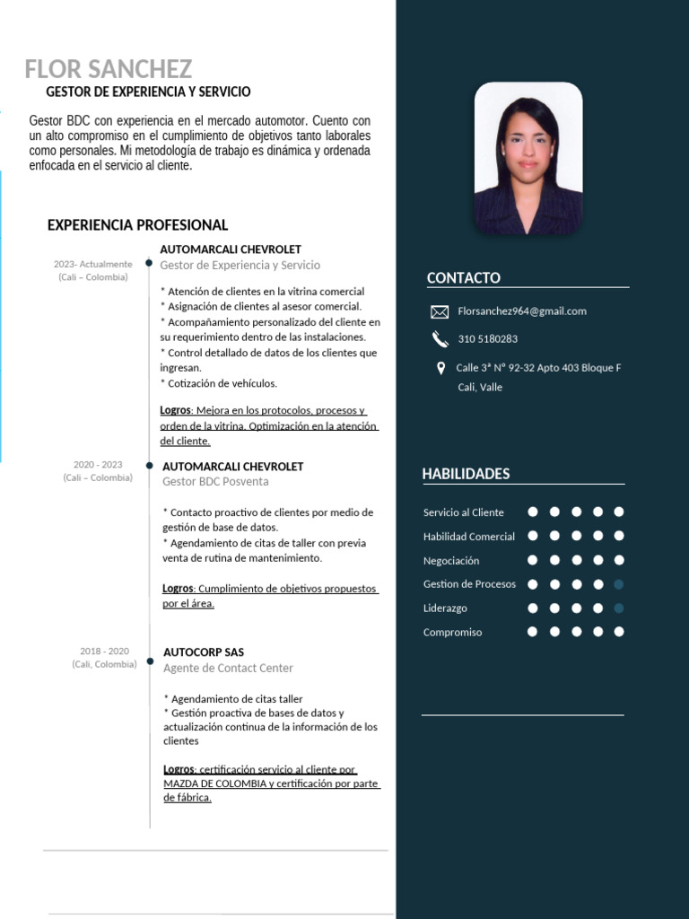 Hoja de Vida - Flo | PDF