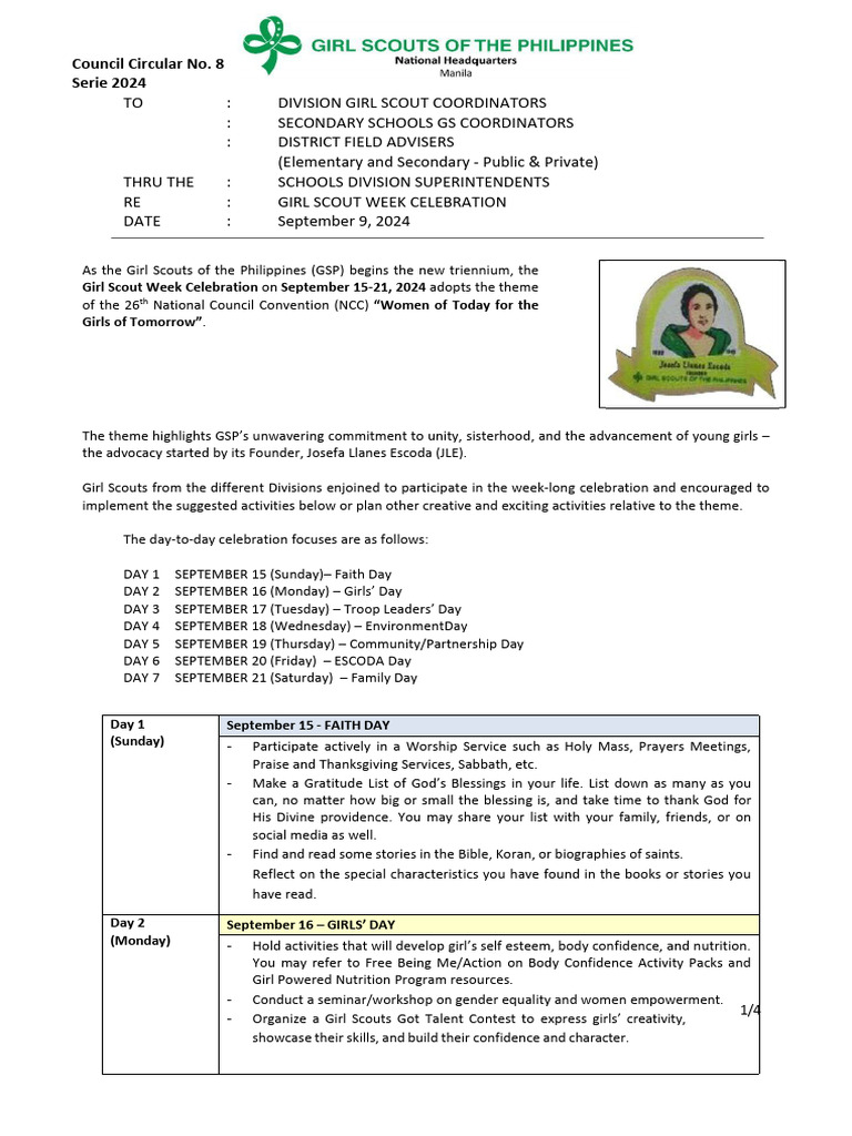 Council Circular No. 8 Serie 2024 | PDF