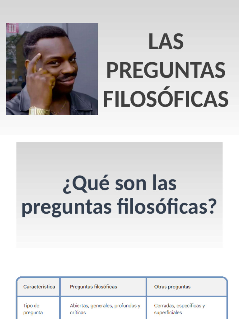 Las Preguntas Filosóficas | PDF