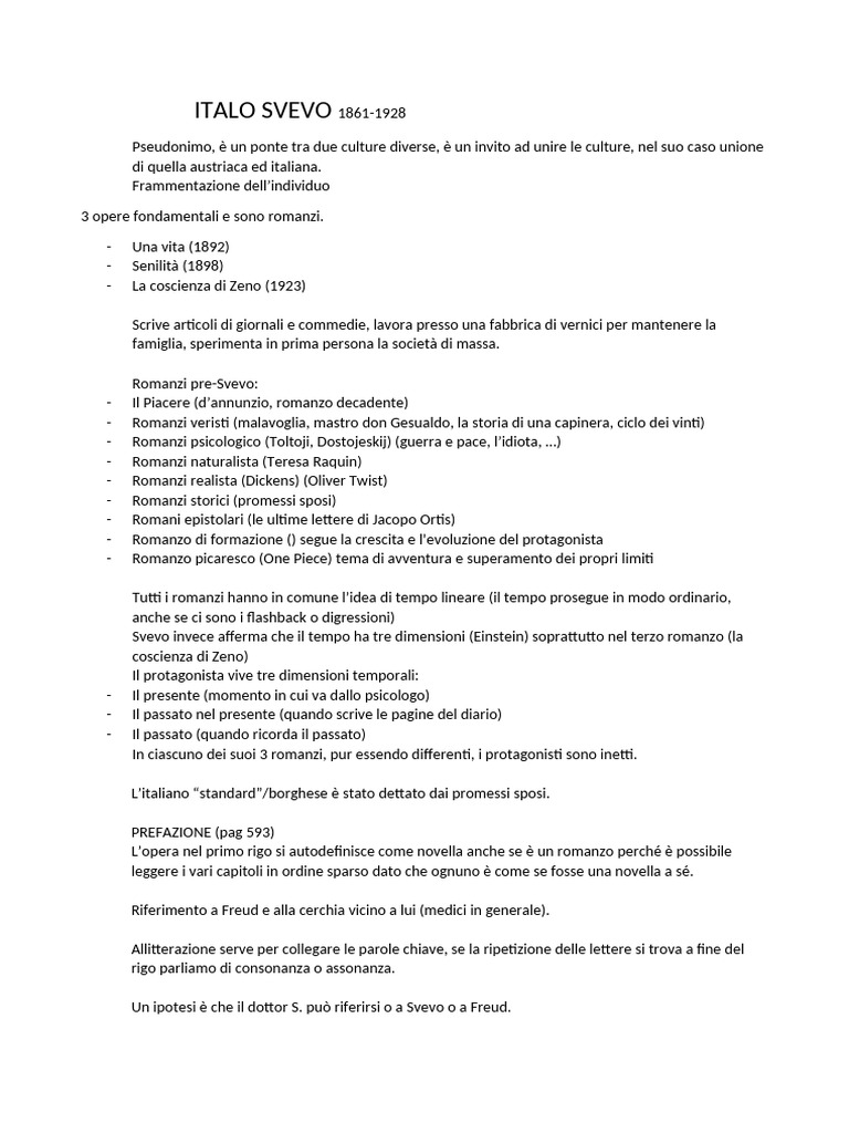 Italo Svevo | PDF