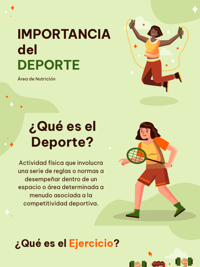 Importancia del Deporte en Niños | PDF | Deportes | Crecimiento ...