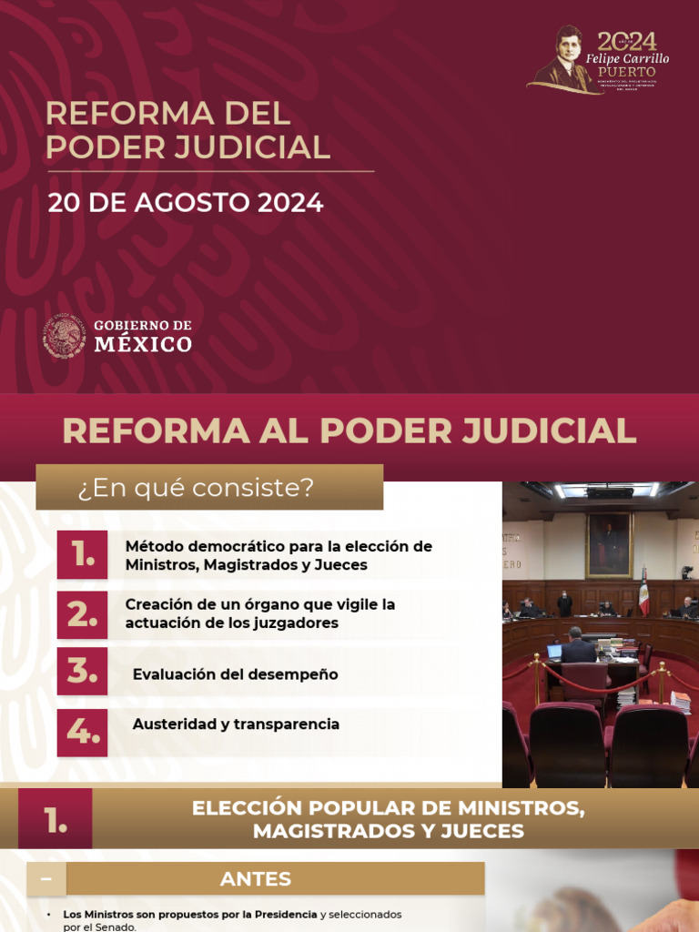 Reforma Al Poder Judicial Cs | PDF