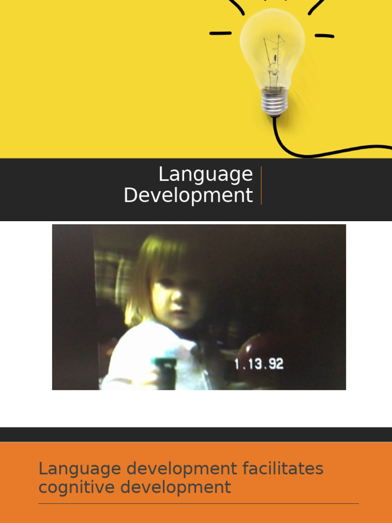 C6 Cognitive Language Development | PDF