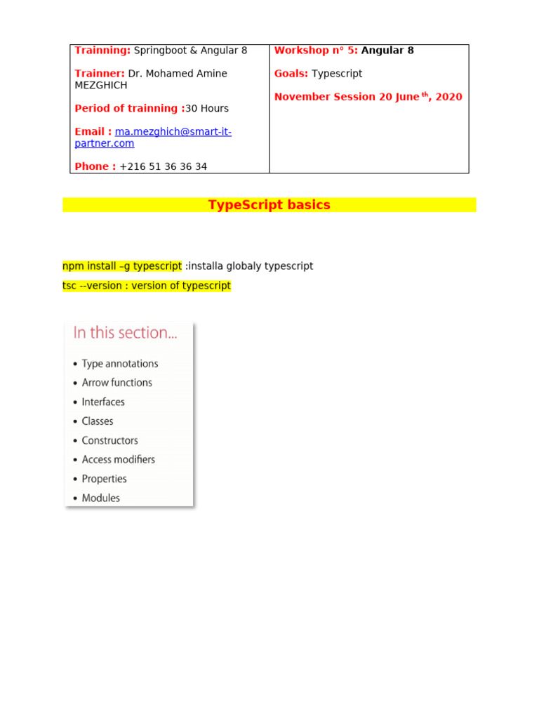 2 Workshop5 - Angular Typescript | PDF