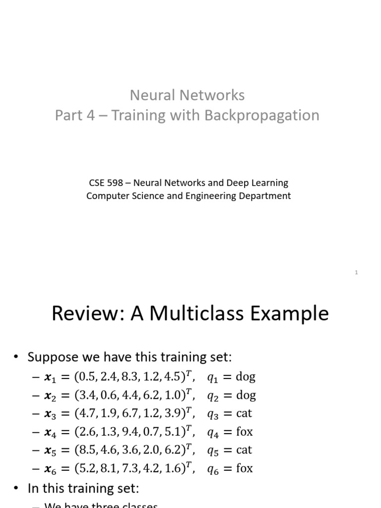 02d Backpropagation | PDF