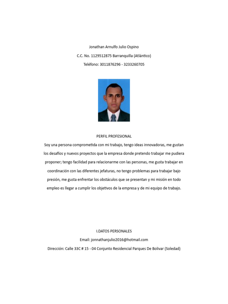 Jonathan Julio 2024 | PDF