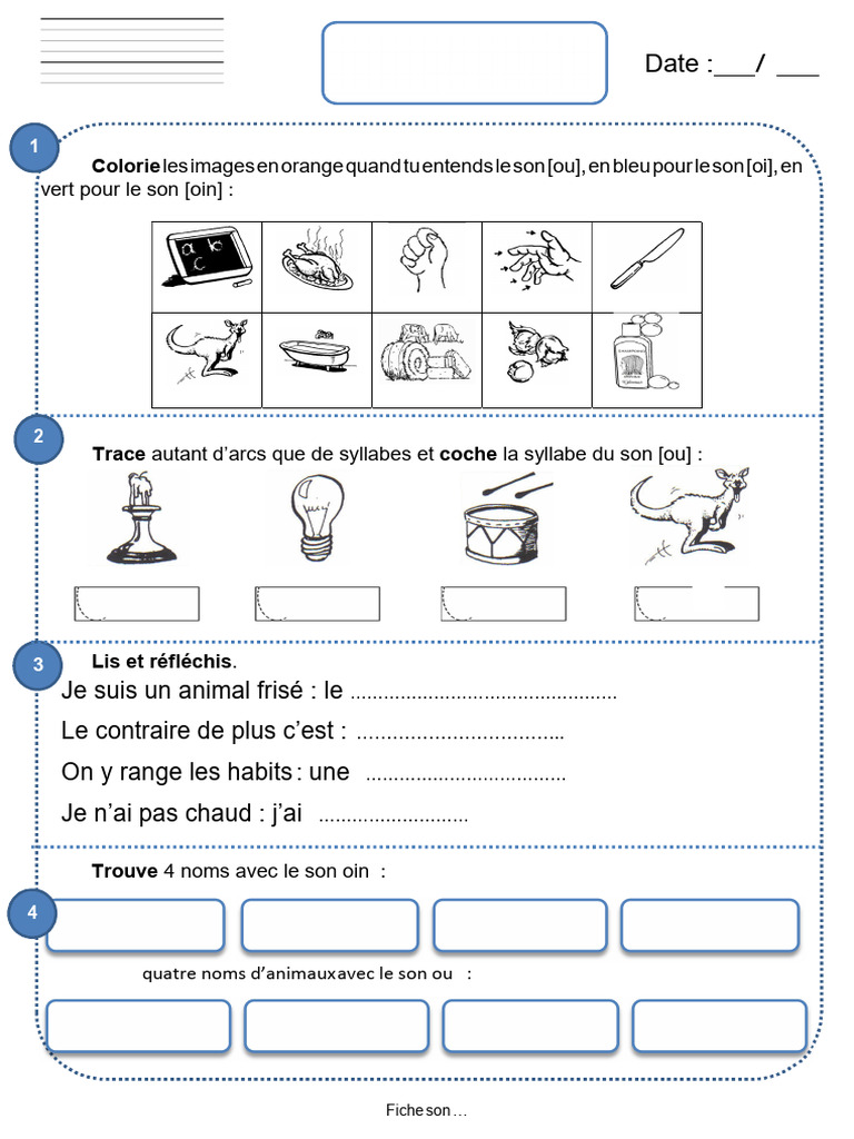 P2.20.05.18 - Semaine8 - 1. Les Son OI Et OIN | PDF
